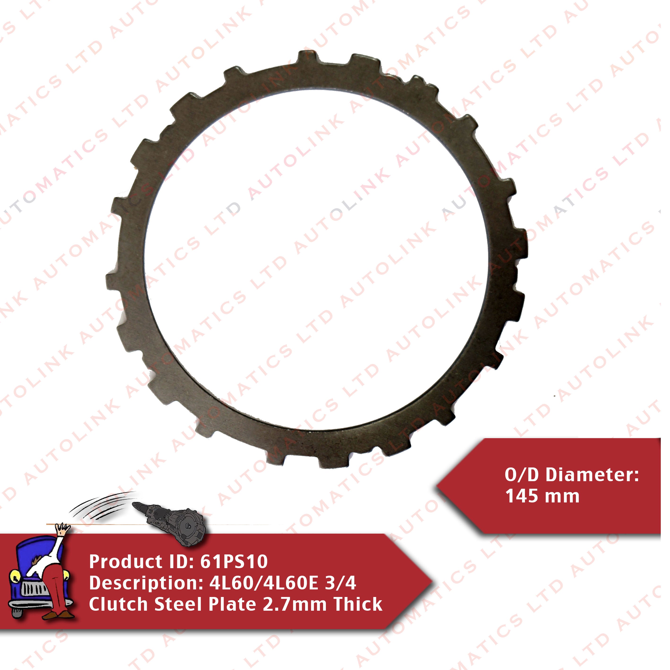 4L60/4L60E 3/4 Clutch Steel Plate 2.7mm Thick – Autolink Automatics